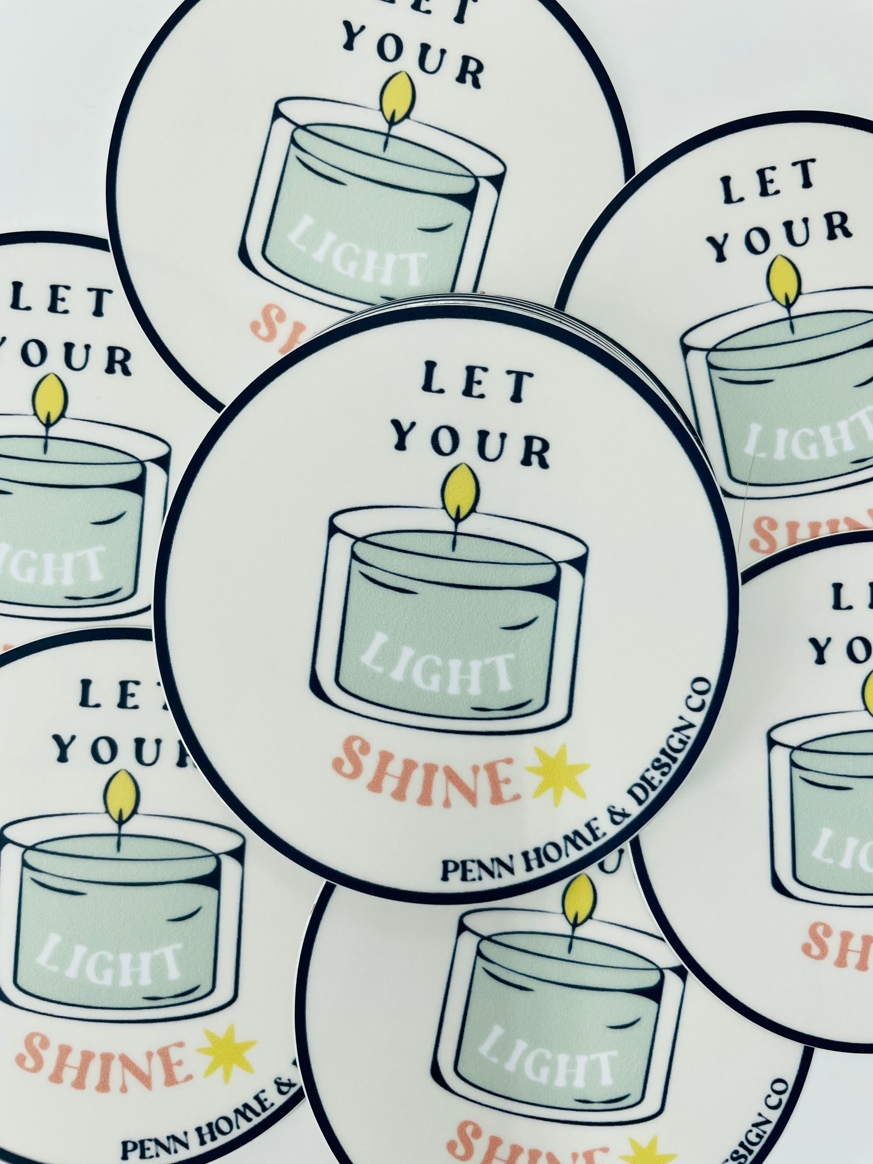 Let Your Light Shine Sticker – Penn Home & Design Co